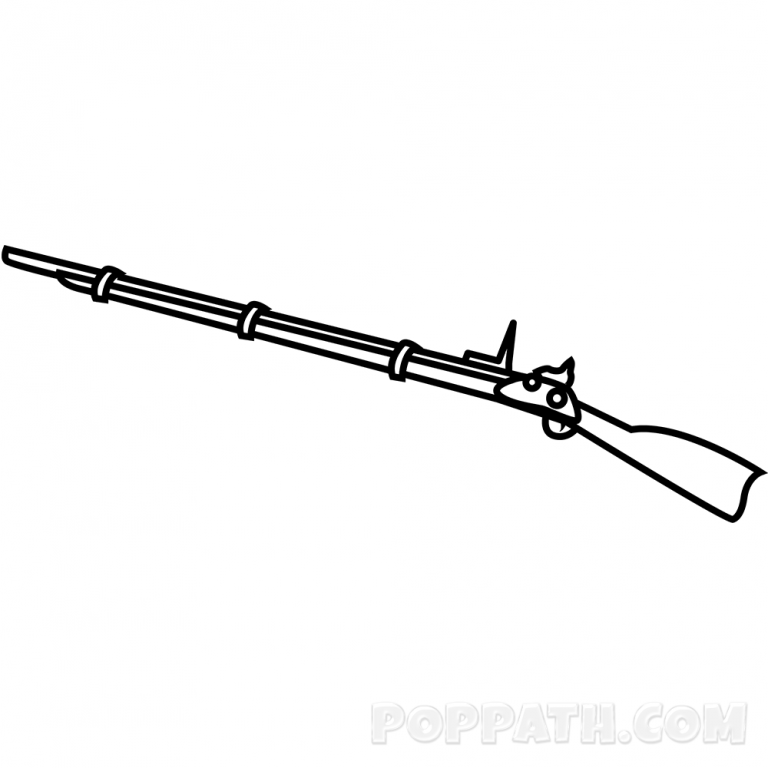 How To Draw A Musket – Pop Path
